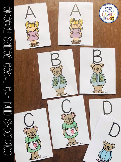 Fern's Freebie Friday - Goldilocks and the Three Bears for Kindergarten ...