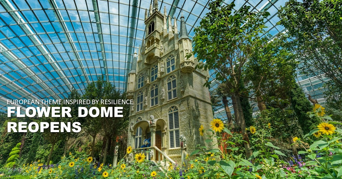 Flower Dome Reopens with a Resilience European theme floral display ...
