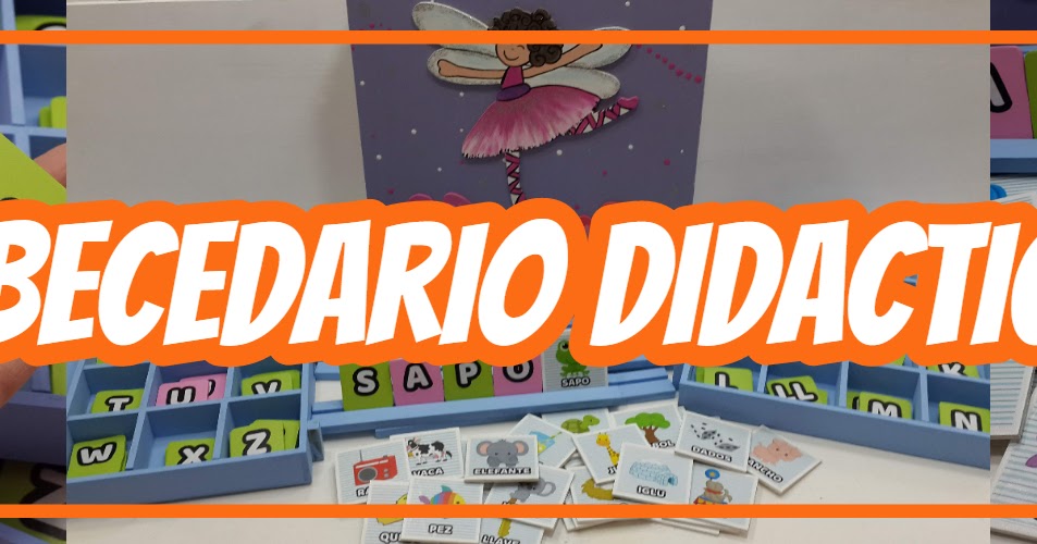 ABECEDARIO DIDÁCTICO /Juego de Letras y Tarjetas con Dibujos y Palabras