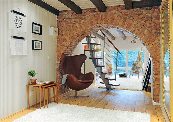 INTRERIOR DESIGN HOME AMERICAN: Charming Two Level Apartment Interior ...