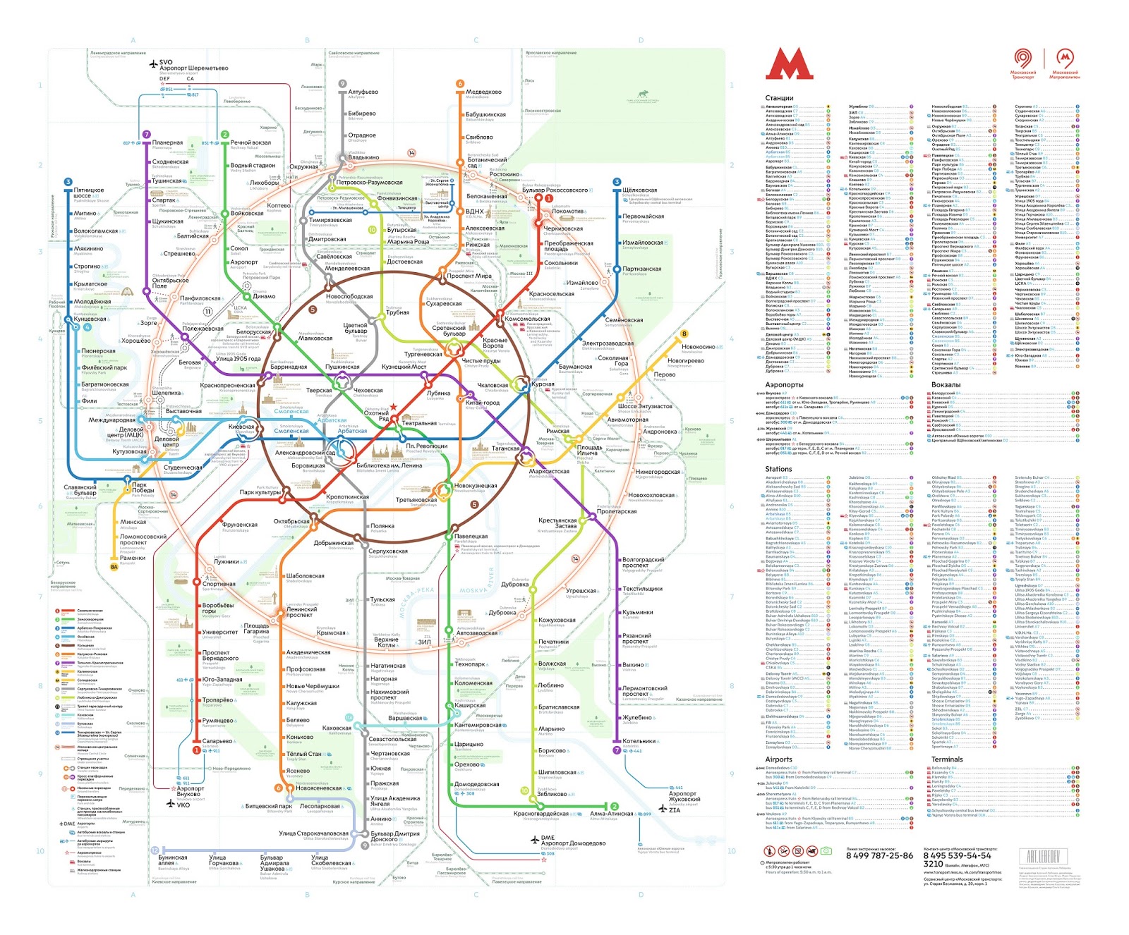 Mapas del metro de Moscú - Conmimochilacuestas