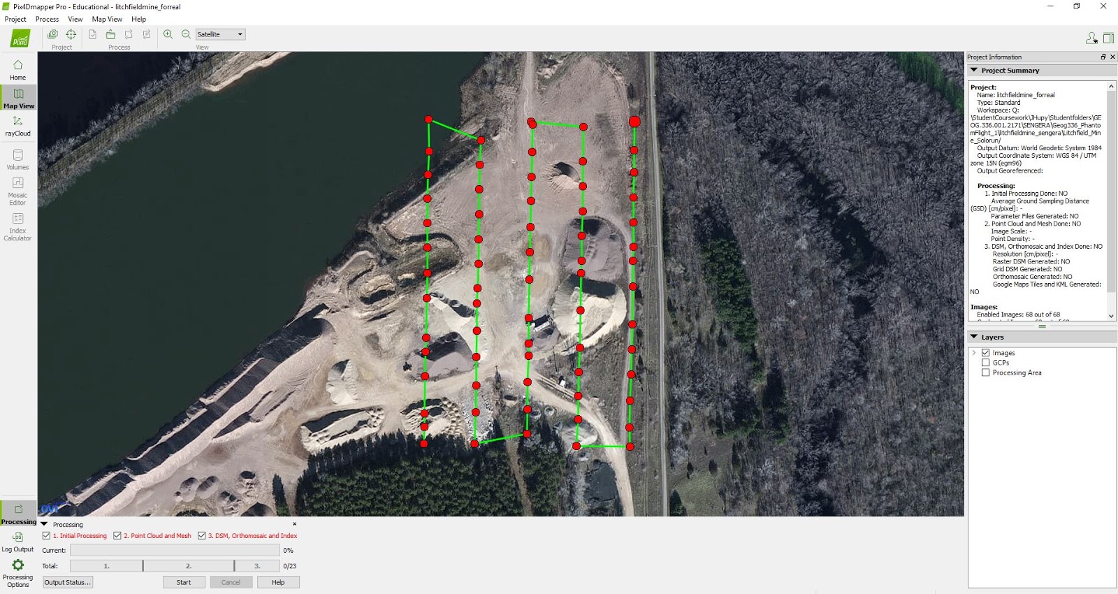 Geog336: Geospatial Field Methods: Introduction to Pix4D Software