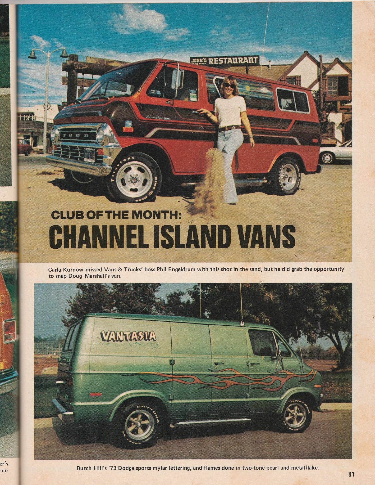1970's VAN Magazines : Vans And Trucks Magazine #1