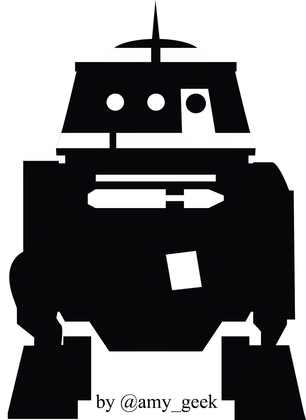 geek with curves: DIY Star Wars Rebels Chopper Trick-or-Treat Bag