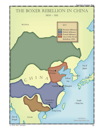 Boxer Rebellion Map