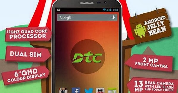 DTC GT15 Fiesta, 6 inches Quad Core Android Mobile Phone