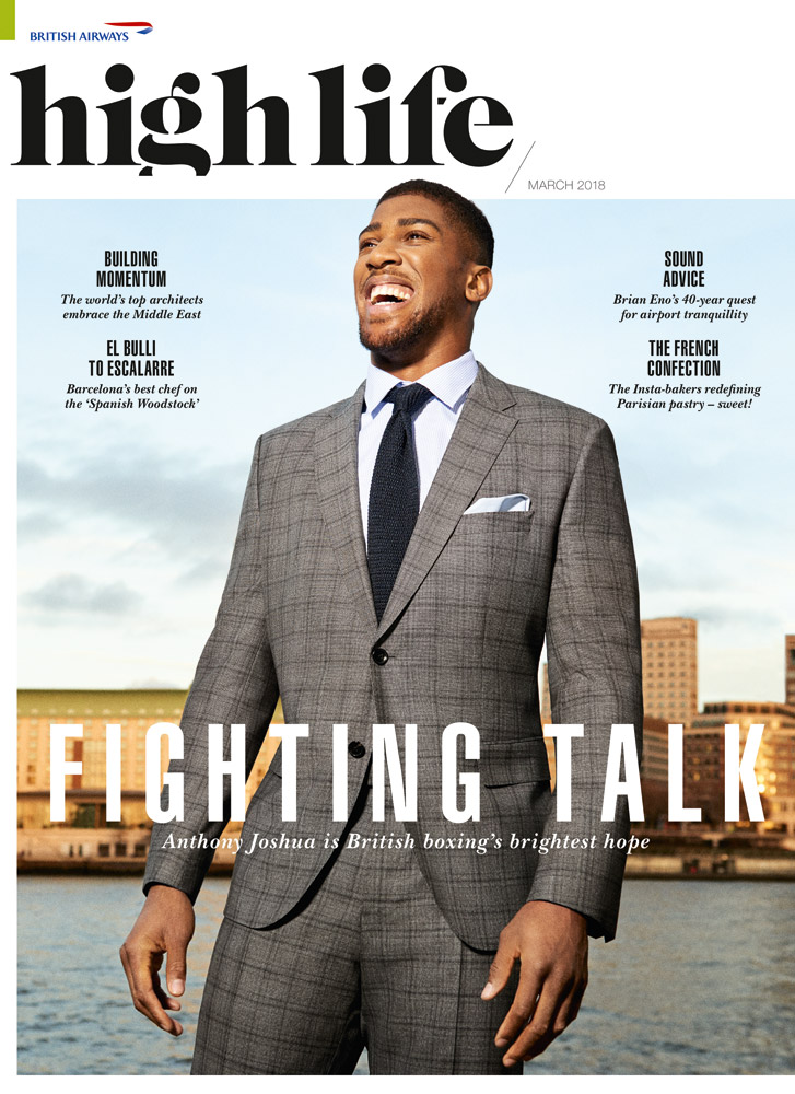 Die Messer: Anthony Joshua for BA Highlife magazine - 2018