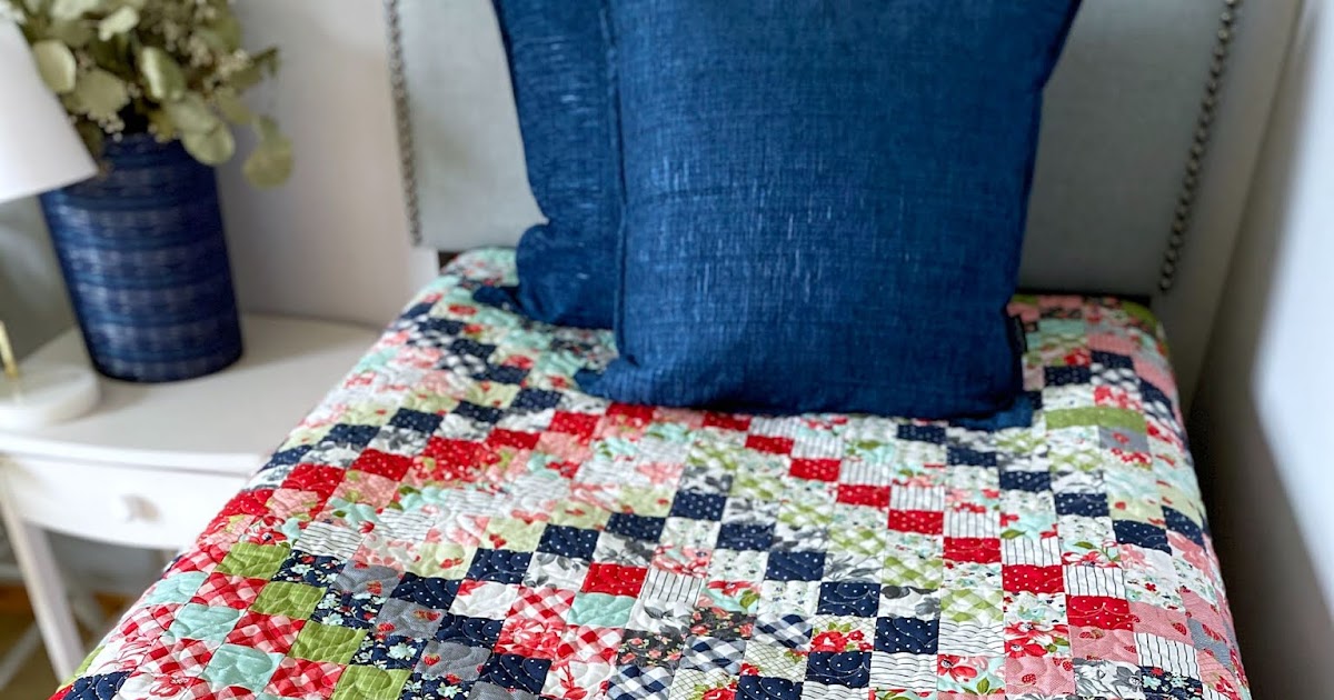 Busy Hands Quilts: Scrappy Goodness Throw Quilt in Sunday Stroll by ...