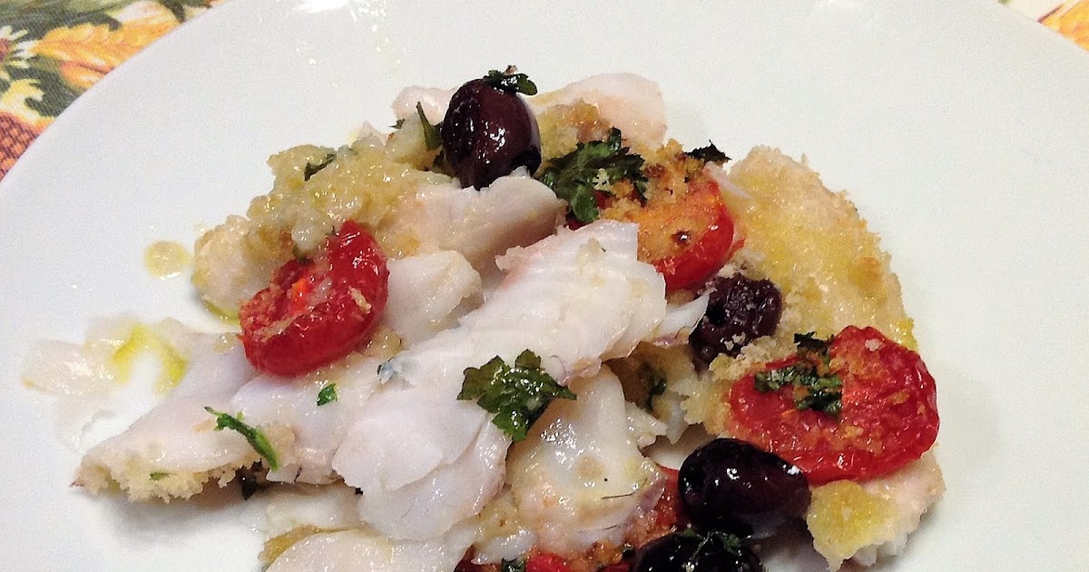 mangiaconrosa: Merluzzo gratinato alla mediterranea