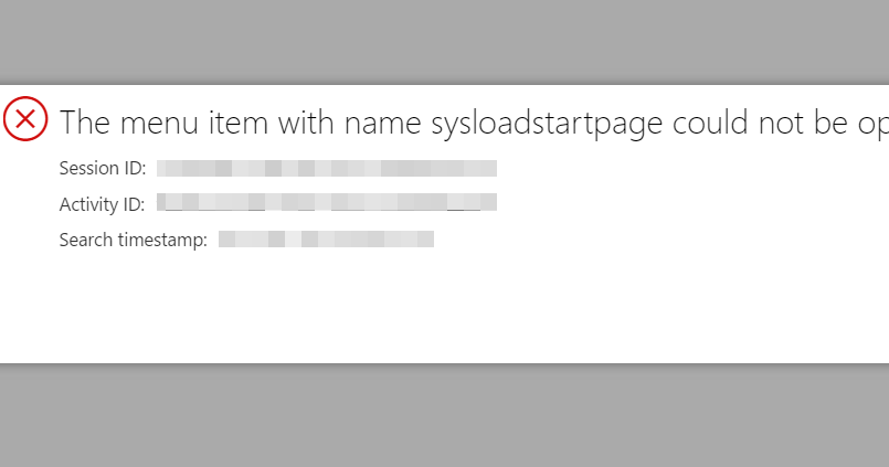 Thomas Wilkes Dynamics Ax D365fo Blog D365ee The Menu Item With Name Sysloadstartpage