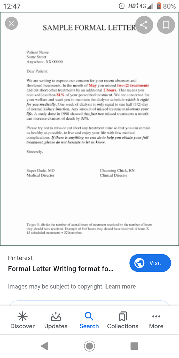 Formal Letter Format Ssc - Birthday Letter