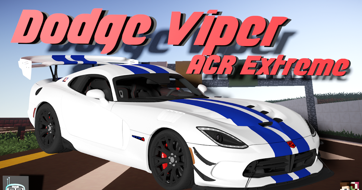 Dodge Viper ACR | Minecraft Car Addon - GAMING BLOG