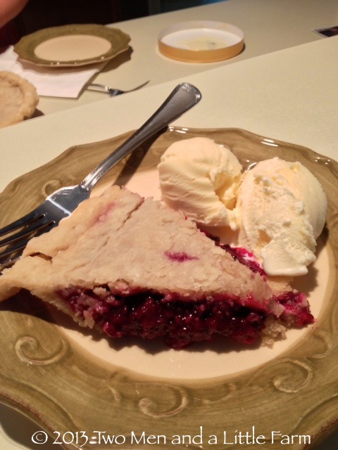 Two Men and a Little Farm: DEWBERRY PIE SURPRISE