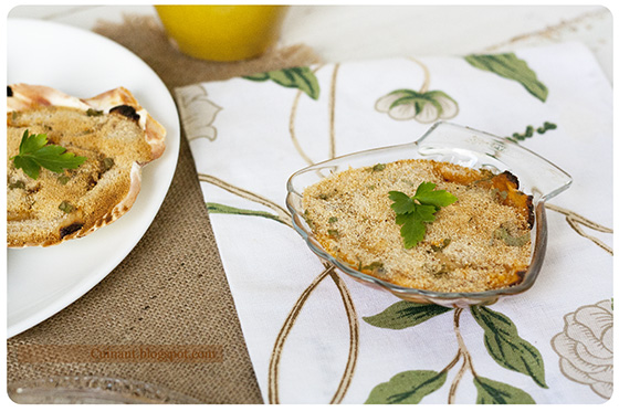 Cuinant: Conchas rellenas de Clòtxines -Mejillones-