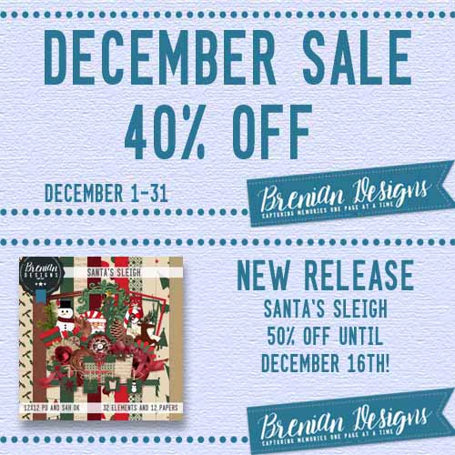 Brenian Designs: NEW Release | Santa's Sleigh by Brenian Designs
