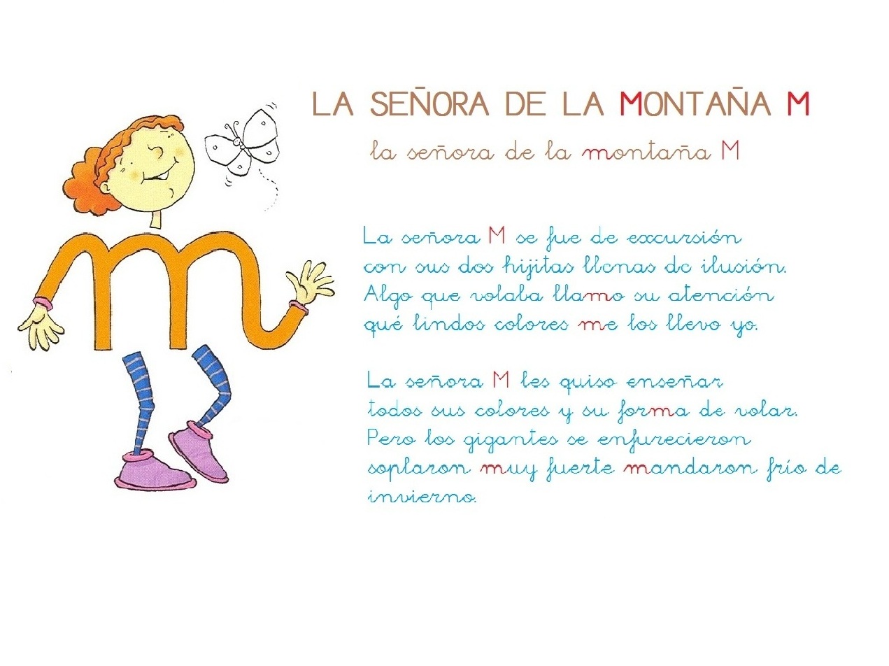 ROCÍO RAMÍREZ. Mi clase de Educación Infantil: LA SEÑORA DE LA MONTAÑA M