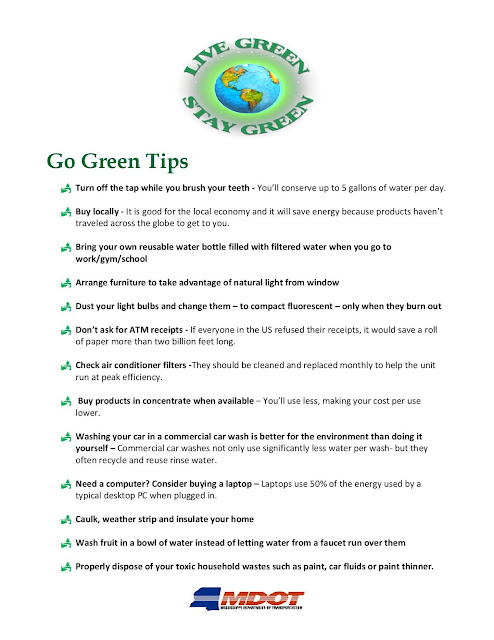 GO GREEN TIPS - greenary