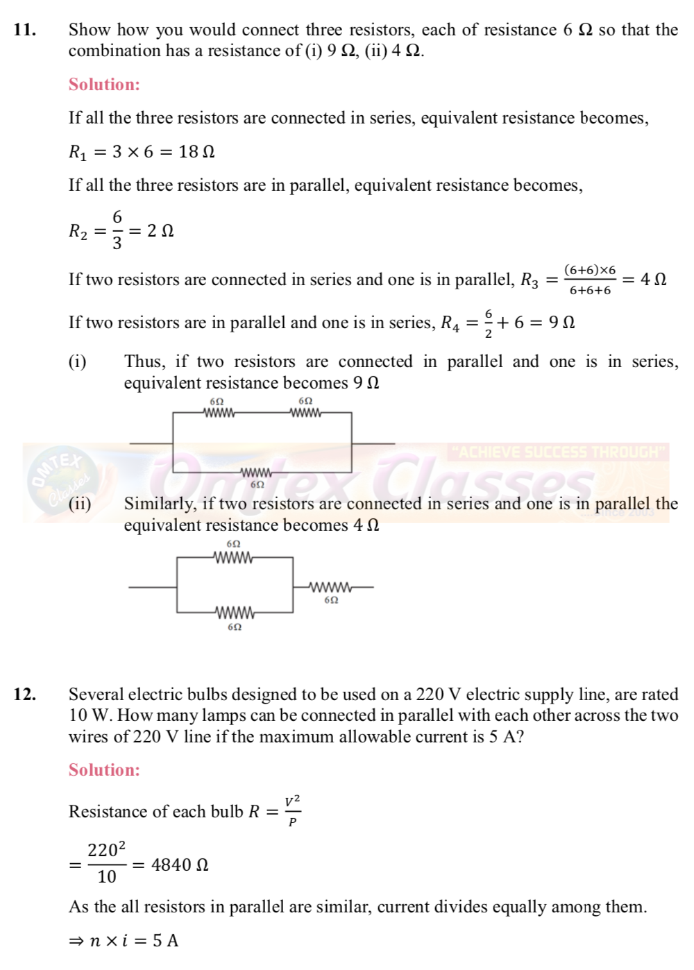 OMTEX CLASSES (k): NCERT CBSE Solutions for Class 10 Science Chapter 12 ... OMTEX CLASSES (k): NCERT CBSE Solutions for Class 10 Science Chapter 12 ...