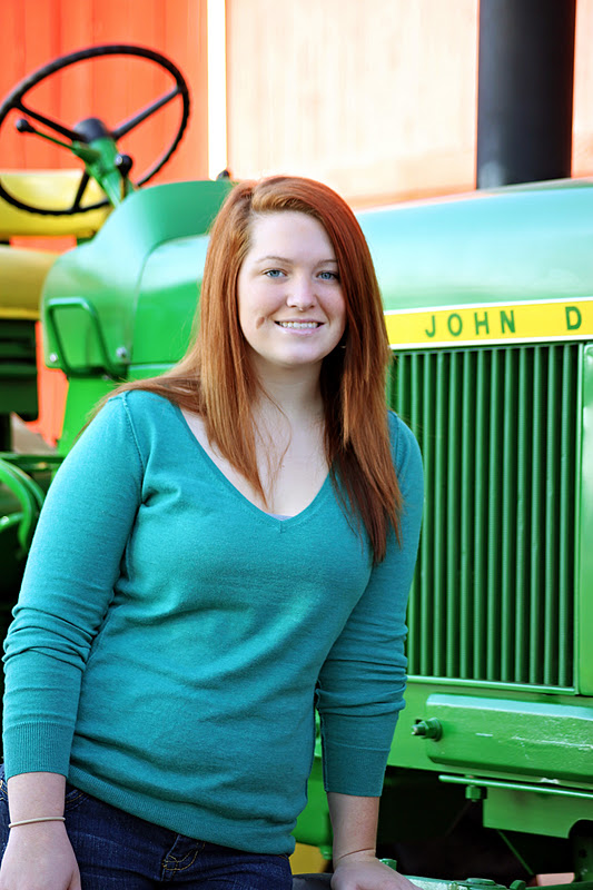 Red Barn Photography: A John Deere Girl {Elkhart Senior Photographer}