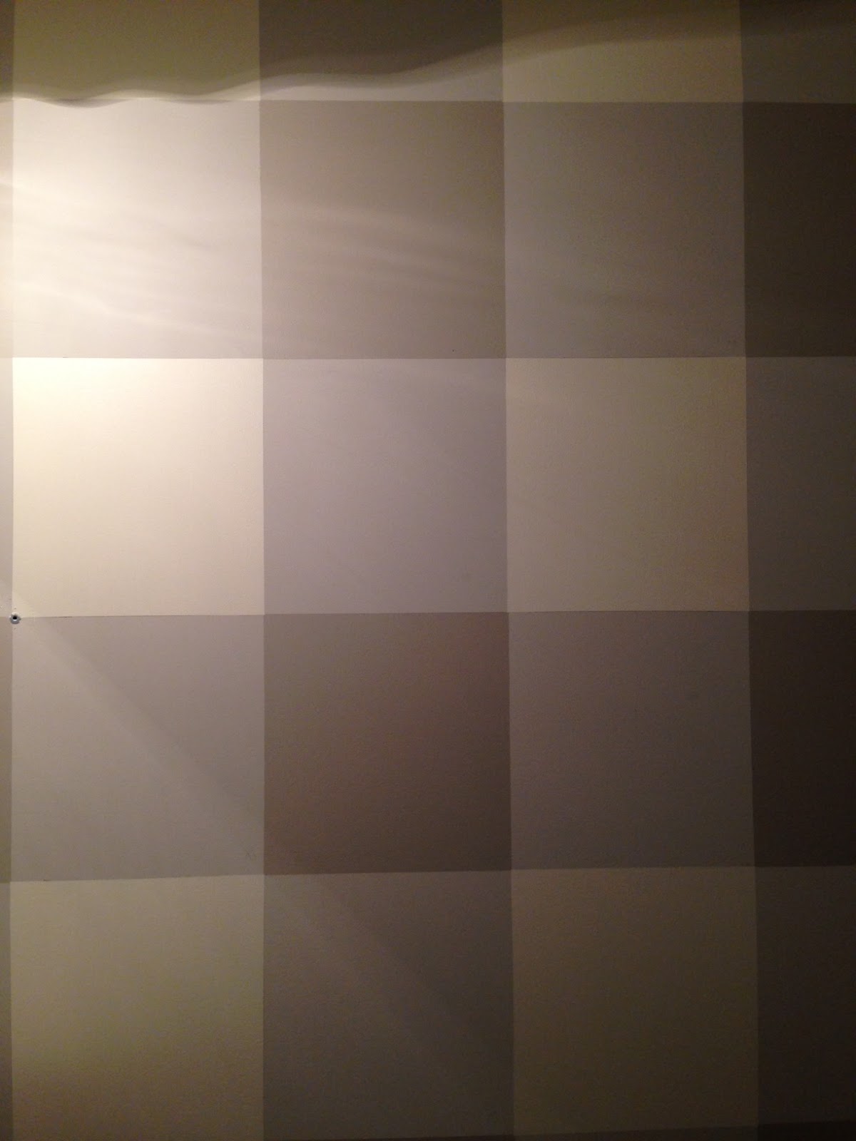 Quince Cottage: Buffalo Check Wall Treatment