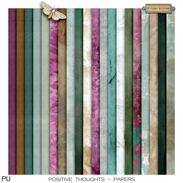 E-scape and Scrap: POSITIVE THOUGHTS & FREEbie