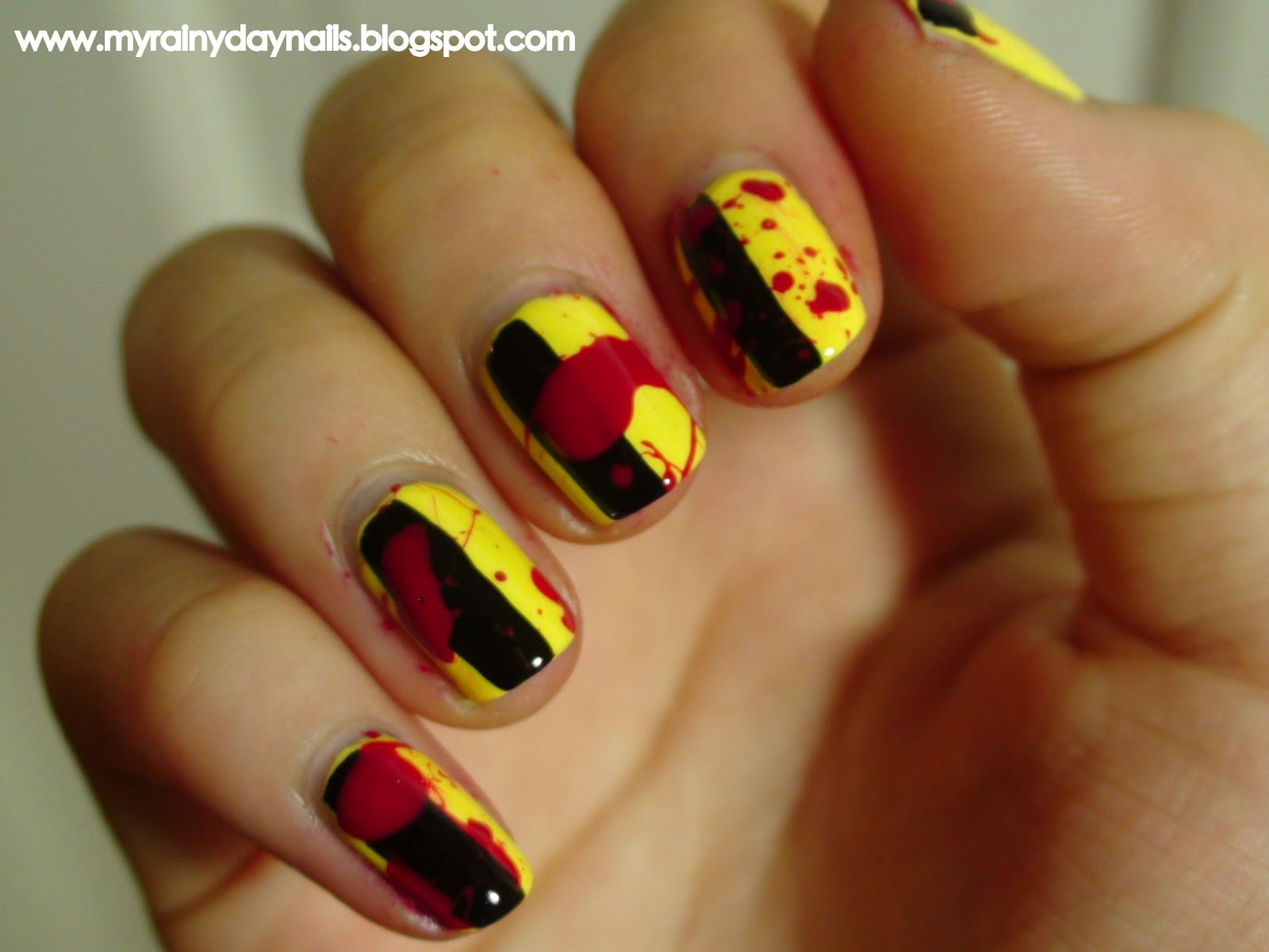 My Rainy Day Nails: Kill Bill Nail Art