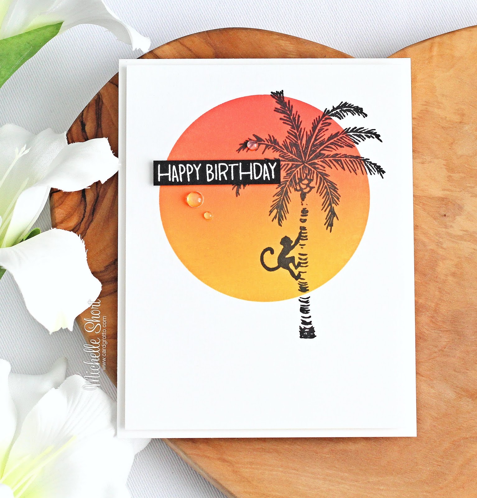The Card Grotto: Birthday Sunset