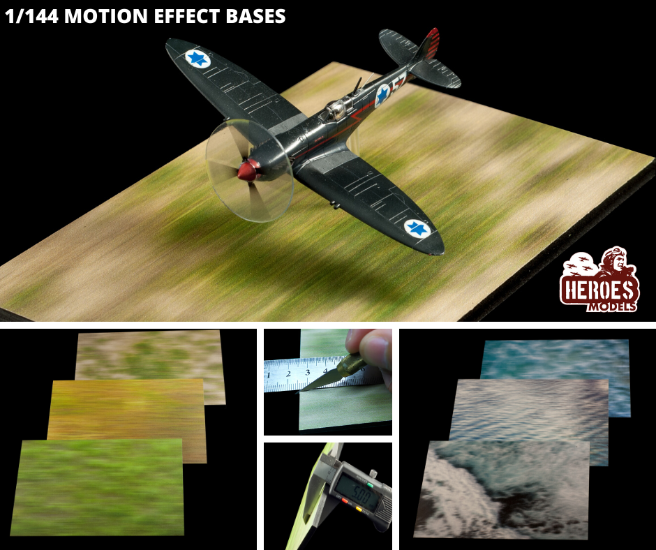 Kampfgruppe 1/144: 1/144 Motion Effect Base - Heroes Models