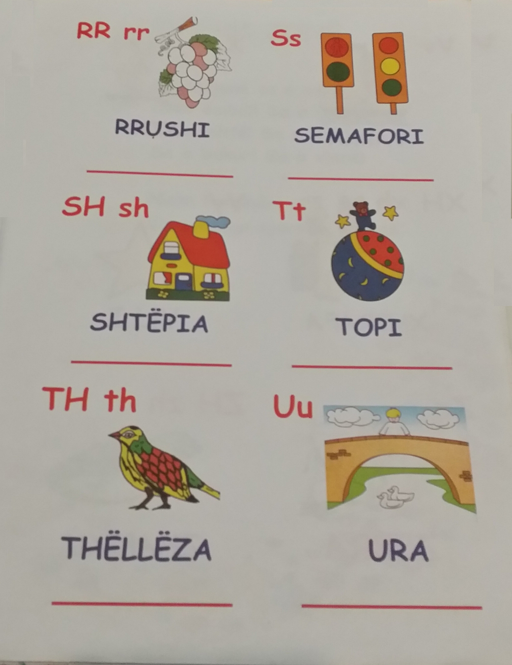 SHKRONJAT E ARTA: Abetare - Shkronjat Shqipe