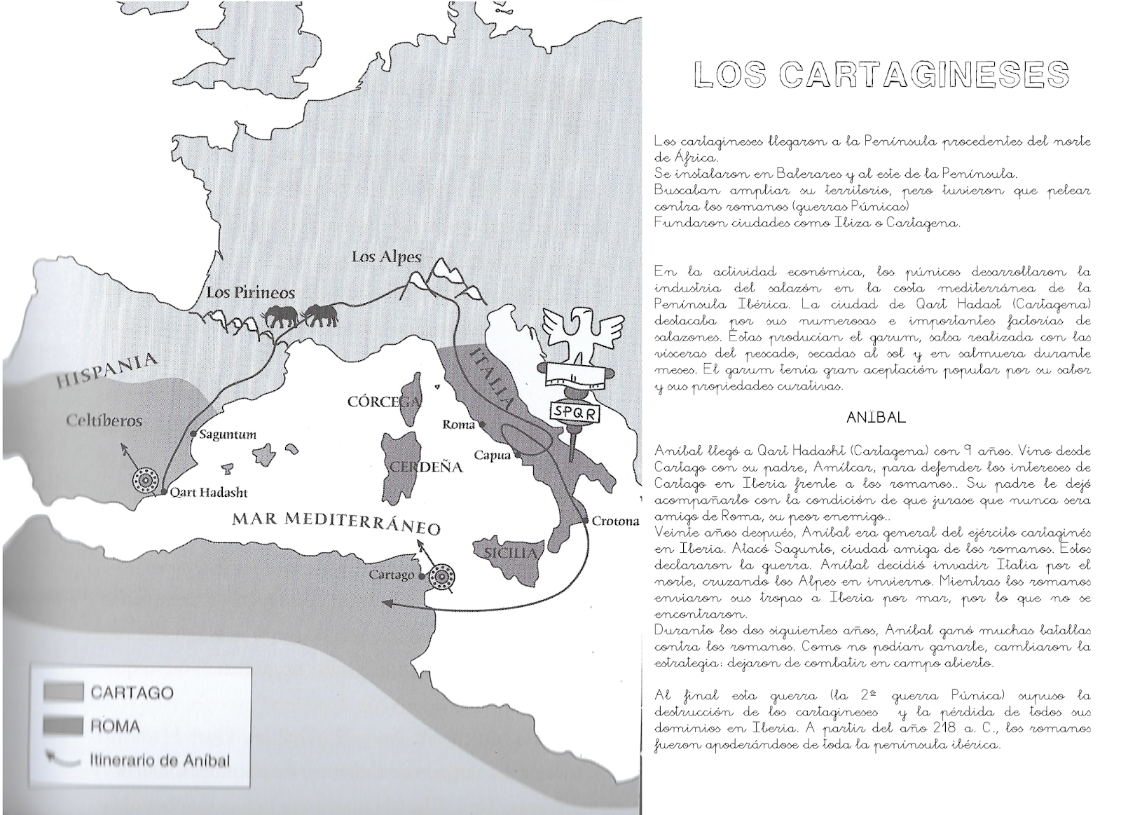 ¿Qué puedo hacer hoy?: Historia de España: Los cartagineses