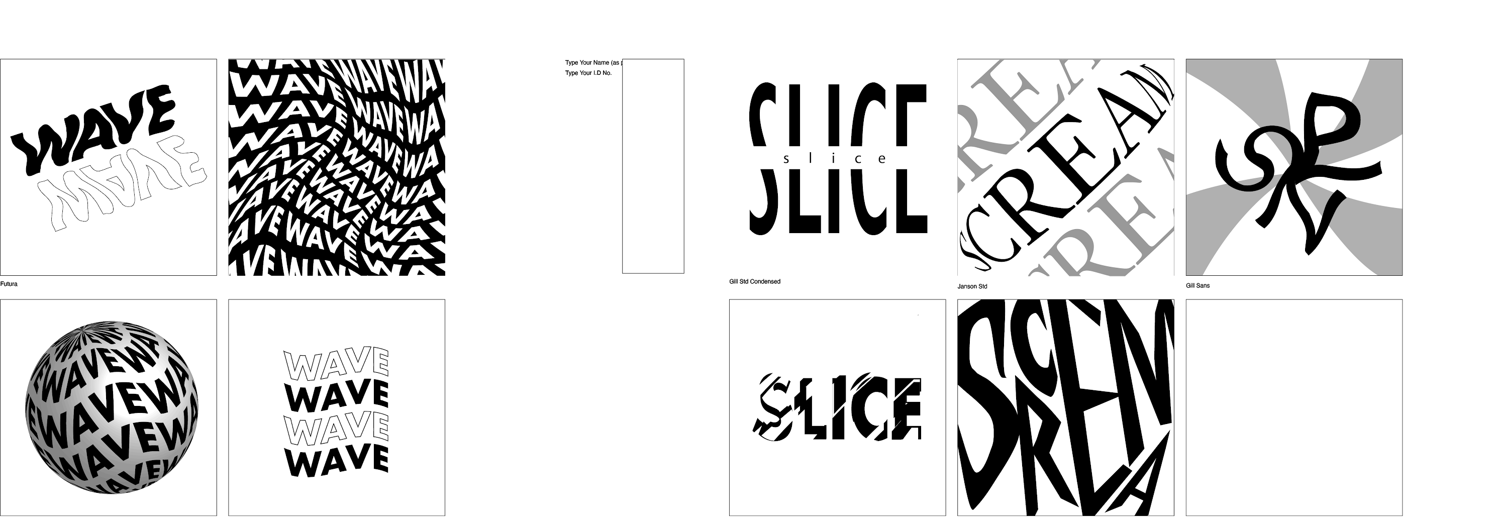 TYPOGRAPHY / EXERCISES