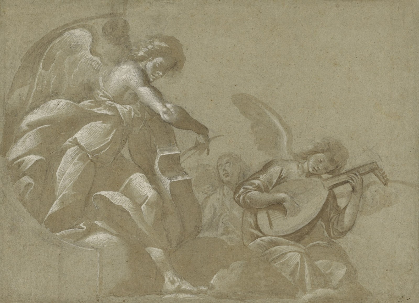 Spencer Alley: European drawings with active angels, 16th-19th centuries