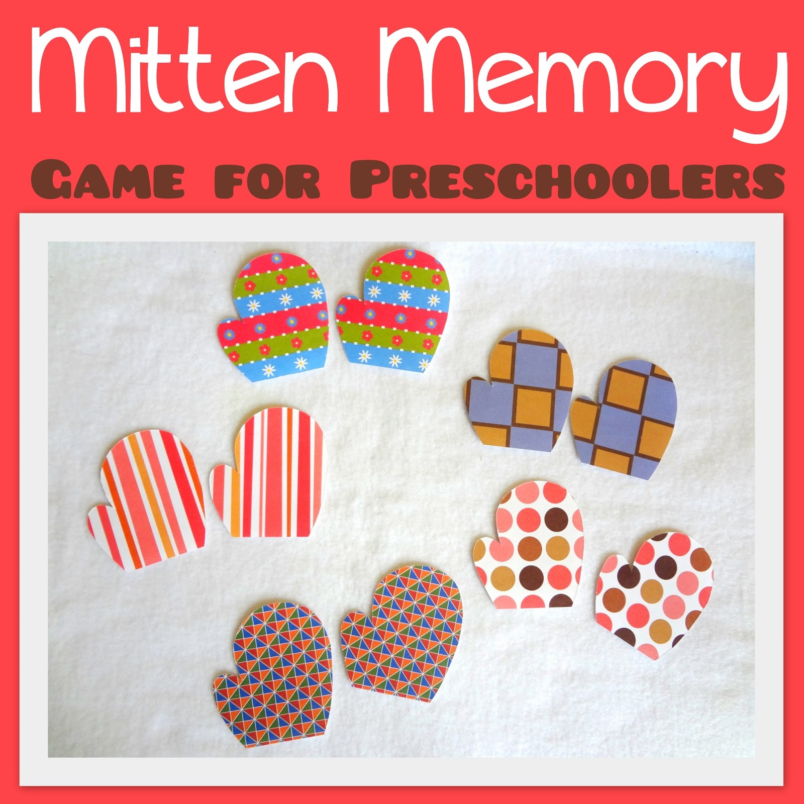Little Family Fun: Mitten Memory Game