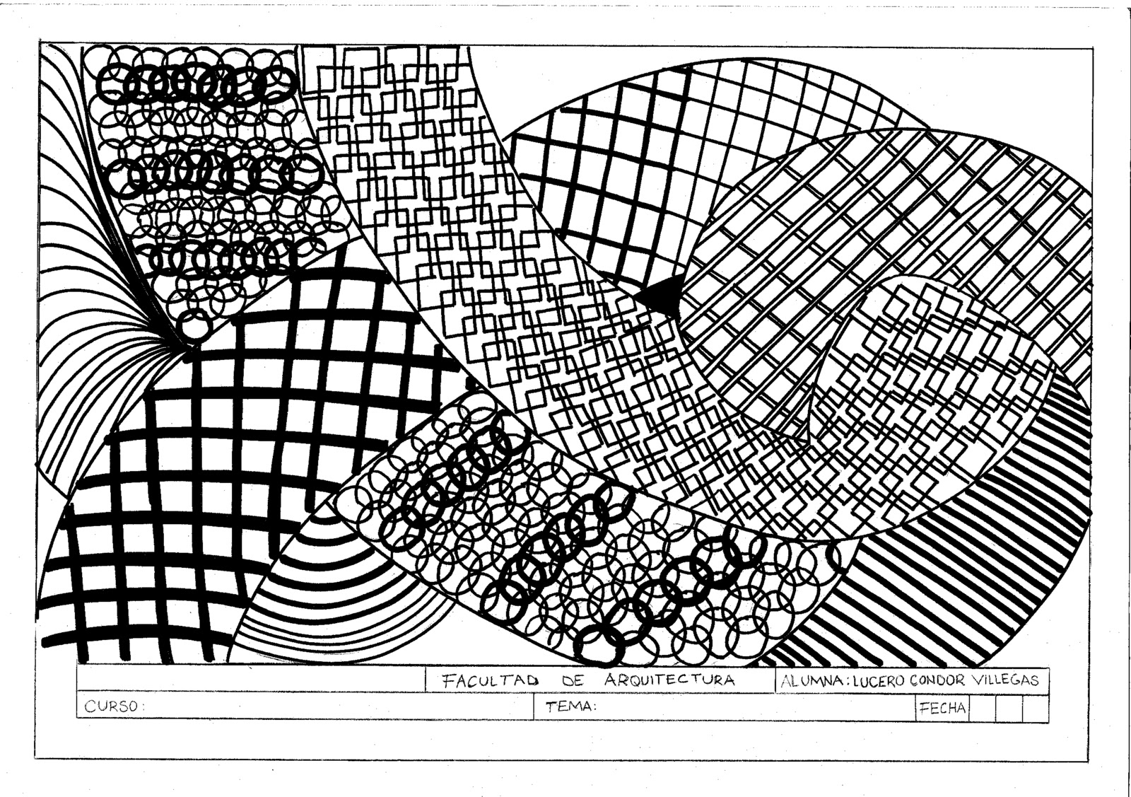 ARTE REPRESTATIVO: COMPOSICION LINEAL