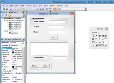 Cara menghitung Total Jumlah dalam ListBox VBA Excell