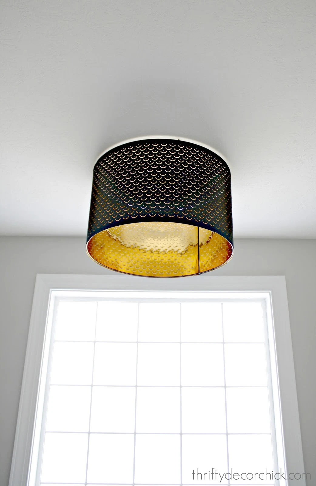 Using a lamp shade as a light fixture | Thrifty Decor Chick | Thrifty ...
