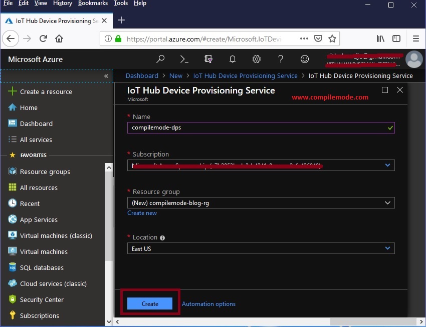 How To Create Azure Device Provisioning Service
