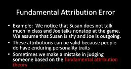 attribution error-What is an example of attribution error? - Tech2wire