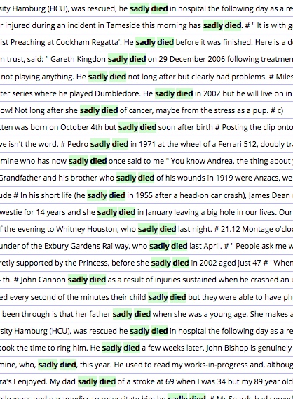 Separated by a Common Language: sadly (and a bit on hopefully)