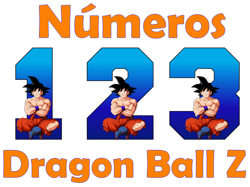 Kits imprimibles gratis : Números Dragon Ball Z
