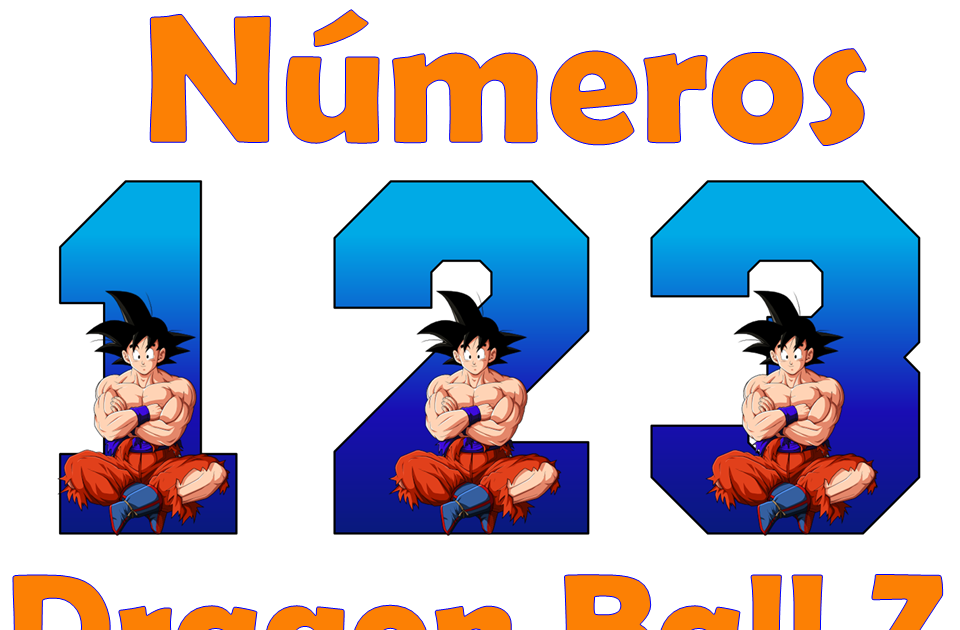 Kits imprimibles gratis : Números Dragon Ball Z