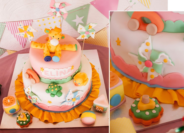 Tinker and Cook: Pinwheel themed Birthday Cake