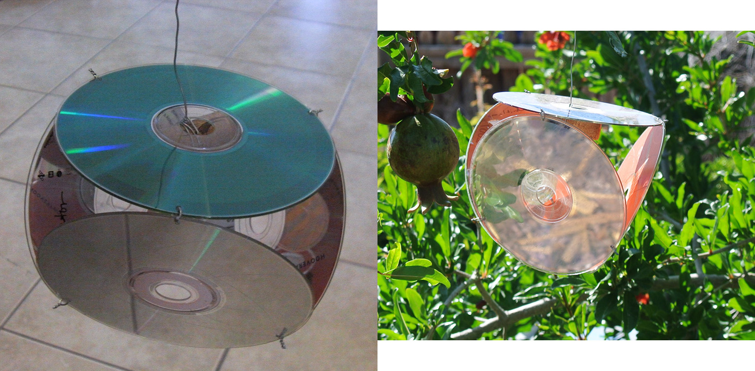 Wanderscraps: Shiny Flashy Bird Frightener Thingees