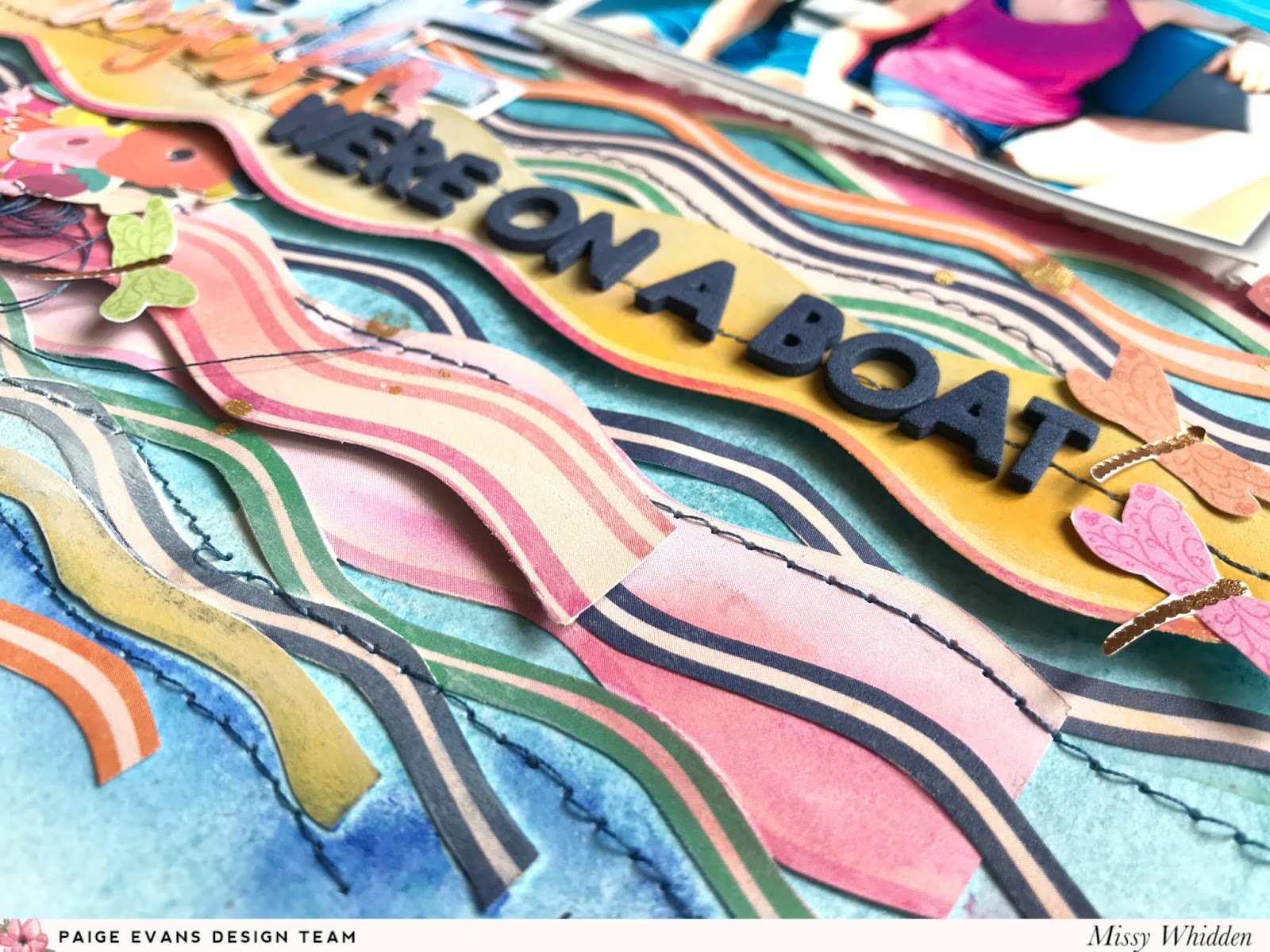 Bon Voyage Layout by Missy Whidden | Paige Taylor Evans