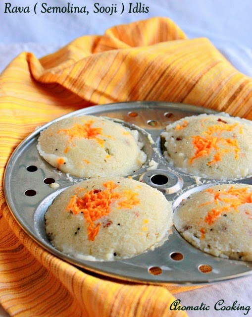 Aromatic Cooking: Rava ( Semolina, Sooji ) Idlis