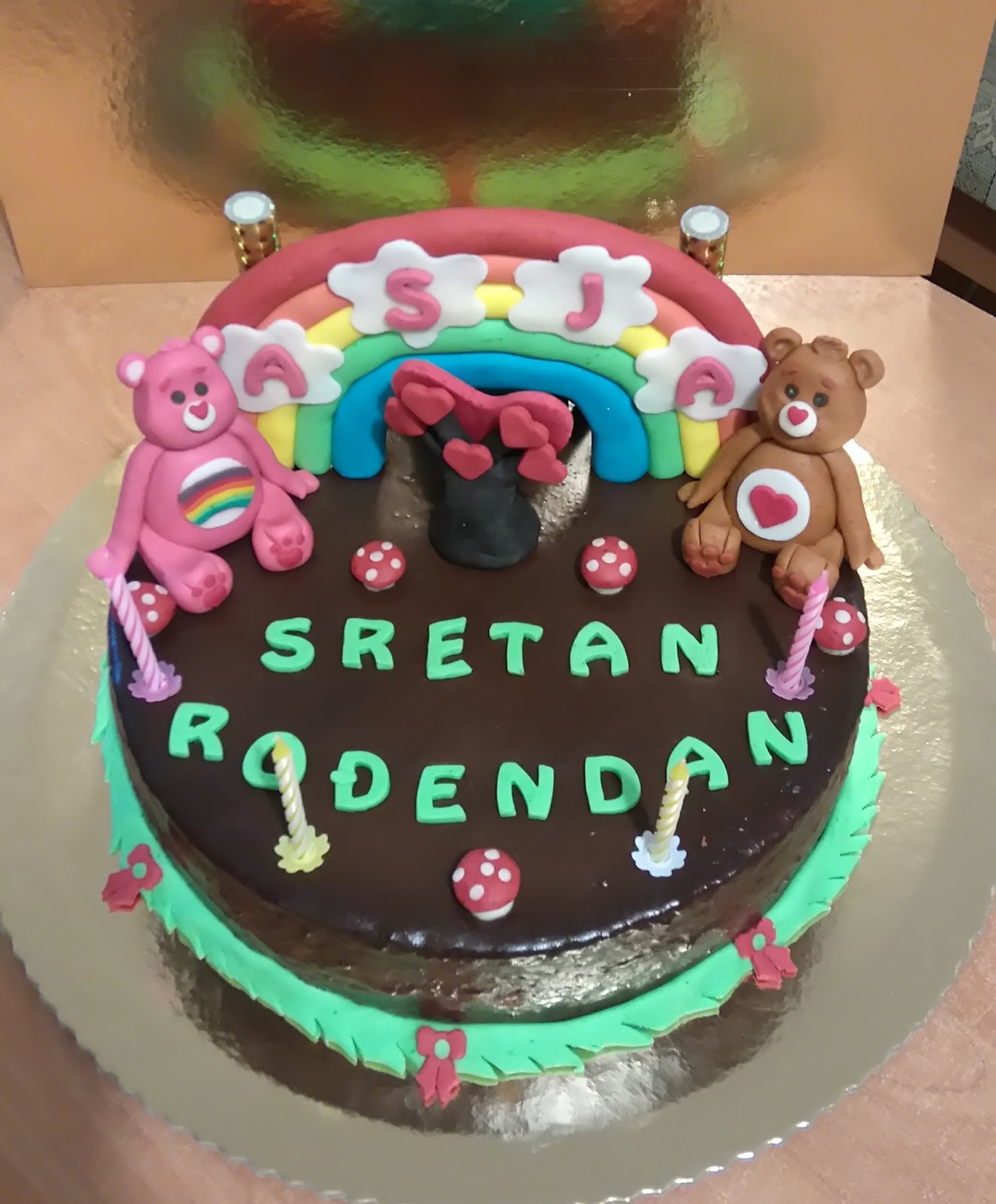 Kuhinja : STEP BY STEP: CARE BEAR - slika torte