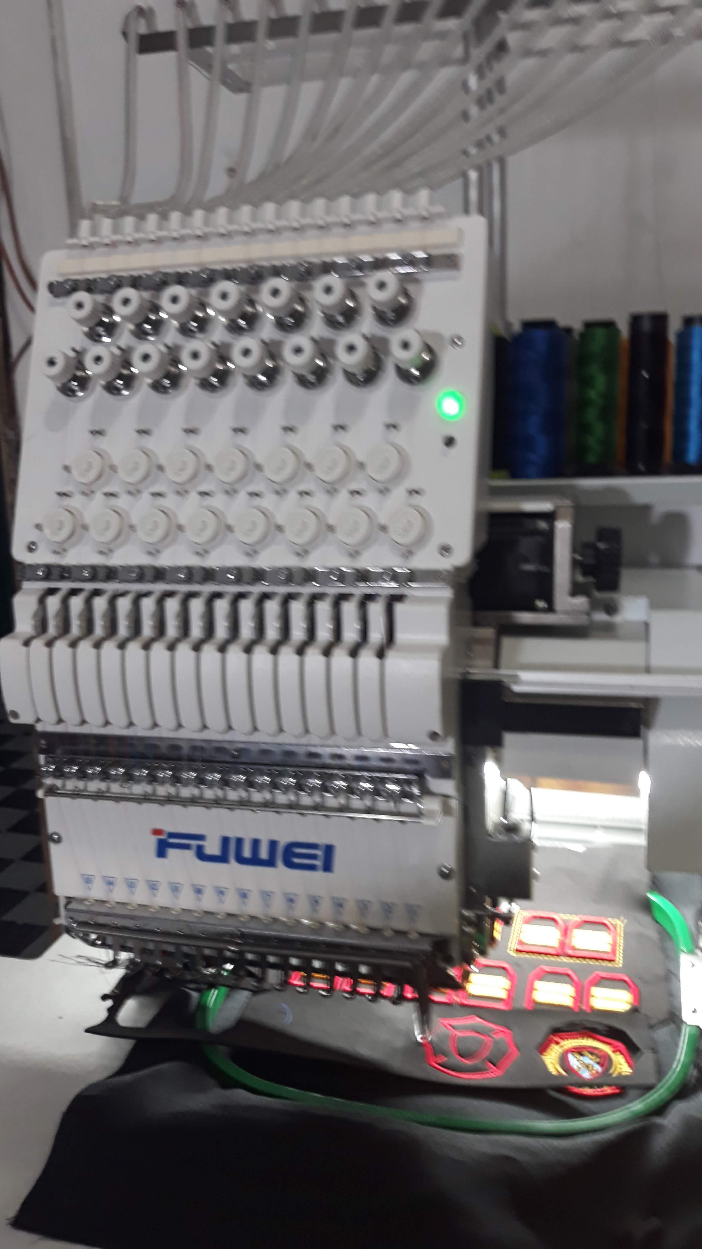 FUWEI, Mesin Bordir Komputer Terbaru Ukuran 1 Kepala 15 Jarum.