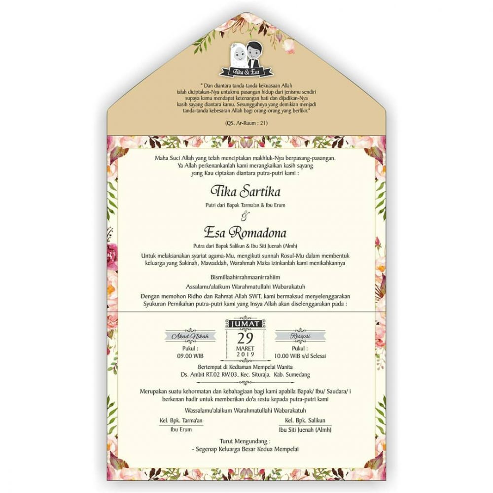 +20 Desain Undangan Pernikahan Unik, Menarik & Elegan [Update] | Kompas ...
