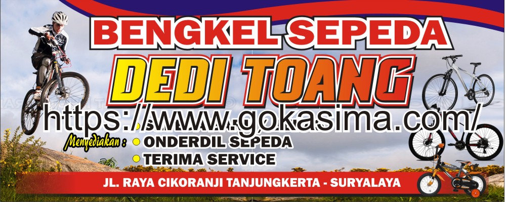 Download Contoh Spanduk Bengkel Sepeda CDR - KARYAKU