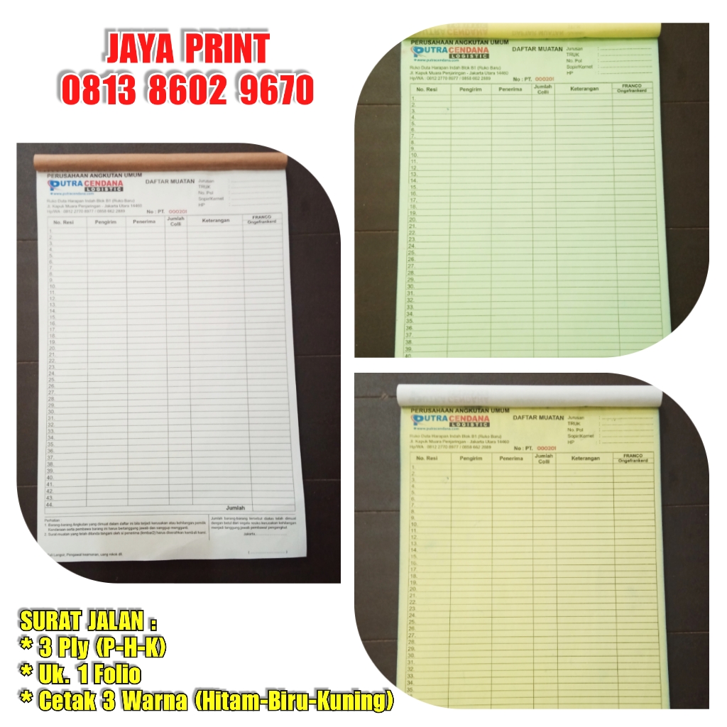 JAYA PRINT: Cetak Nota Ungaran